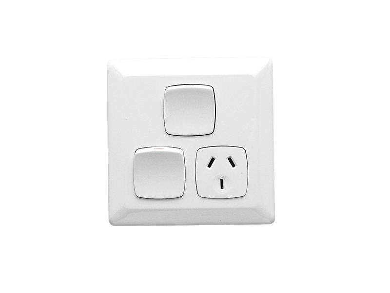 P2015X Single Switch Socket Outlet Prestige 250V 10A Vertical Large ...