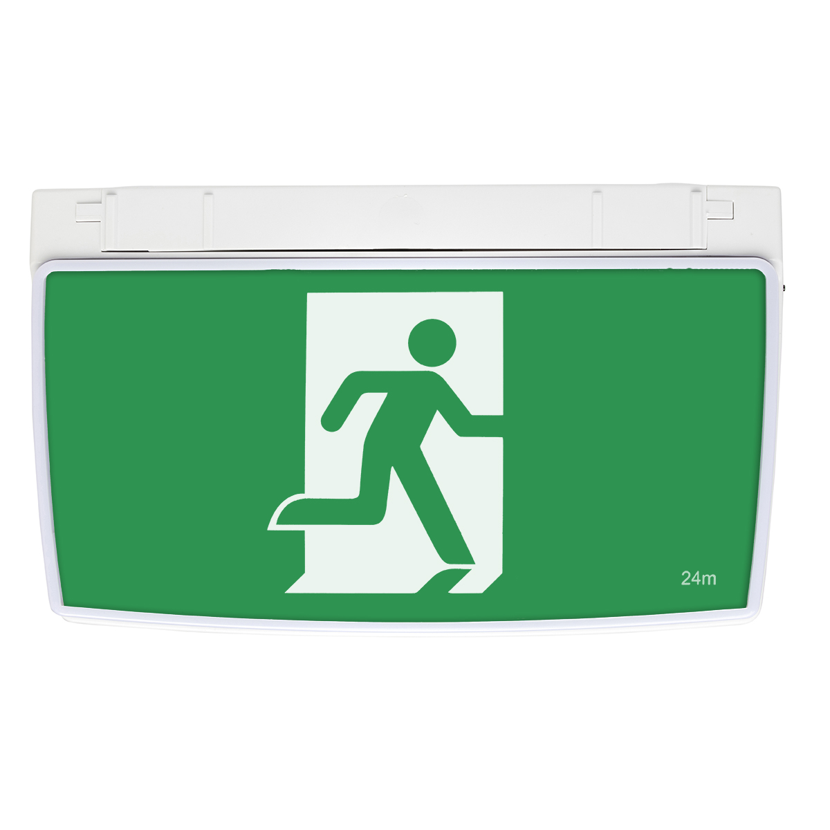 One-Box LED Exit Sign 2W Size 352mm x 215mm-White