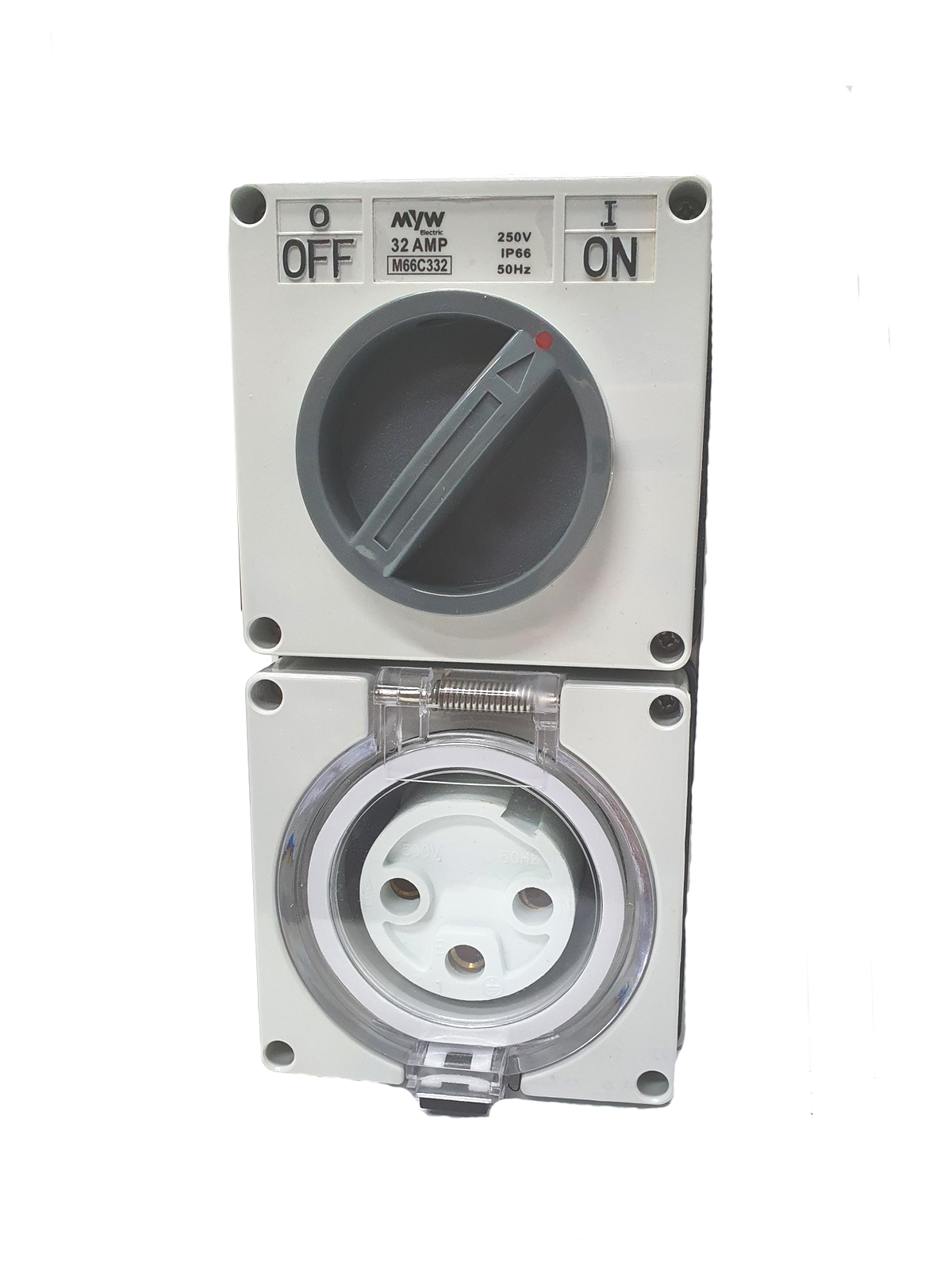 Switched Socket Outlet Round 3 Pin 20A
