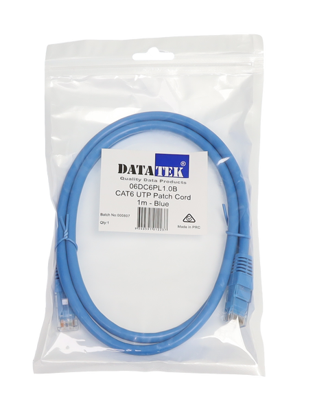 Data Products :: Datatek 1 Metre CAT6 UTP Patch Lead
