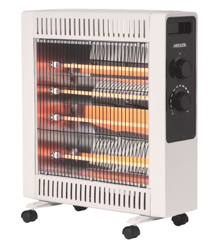 Heating and Cooling :: Heller 2200W White Quartz Radiant Heater