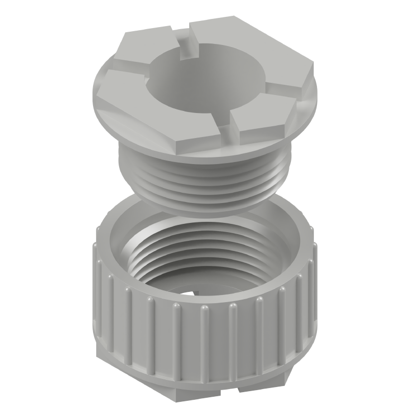 40mm Grey Male & Female Threaded PVC Bushing x 25 - BUSH-M40/TH