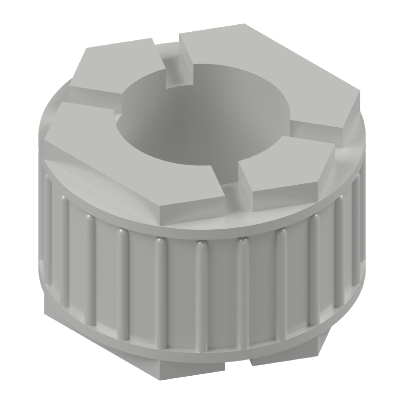 40mm Grey Male & Female Threaded PVC Bushing x 25 - BUSH-M40/TH