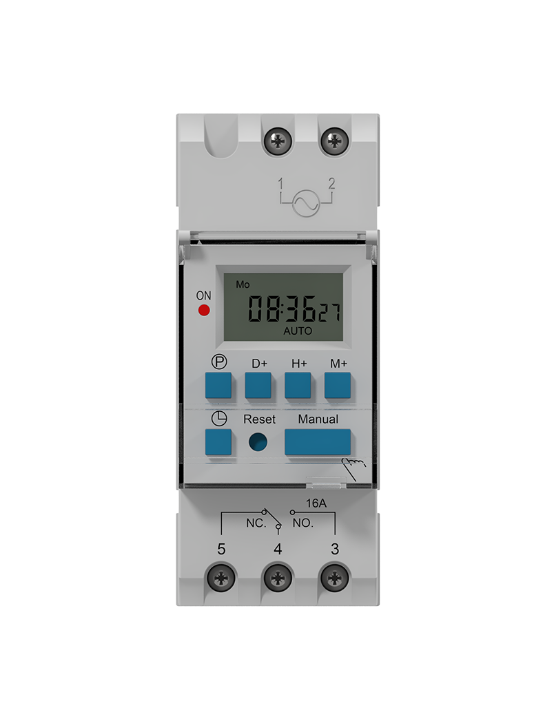 240Vac 7 Day Digital Time Switch DIN Rail Timer - TIMER-7D/D-240V