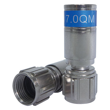 RG6 Quick Mount Universal Compression Connector (100 Pack) - 08MM-QM06