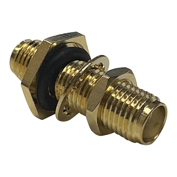 SMA Socket to SMA Socket adaptor with Nut and Washer for Bulkhead ...