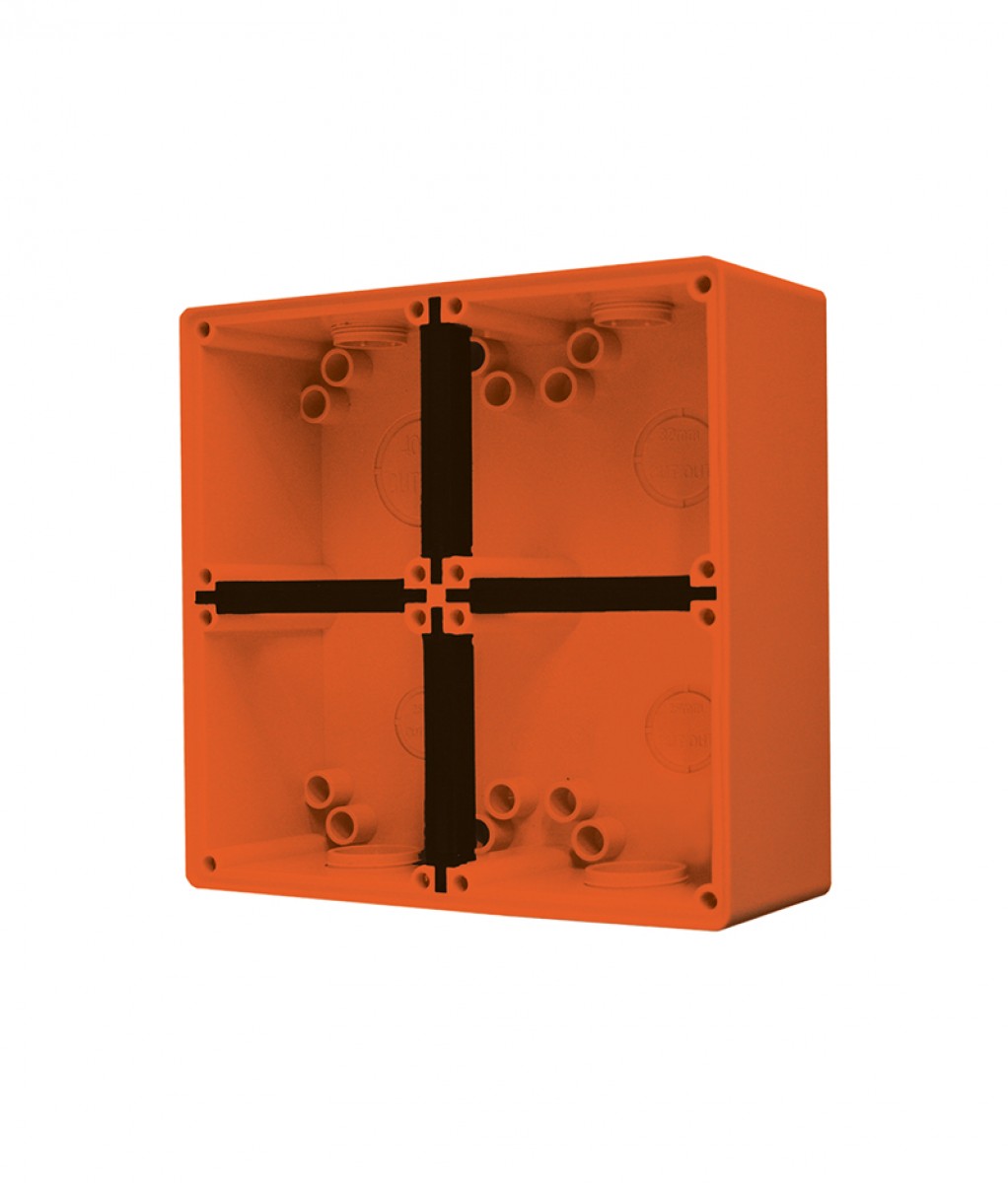 Buffalo - Enclosure Back Box 4 Gang with 2 x 32mm & 2 x 25mm Entries ...