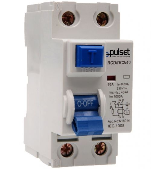 63Amp A-Type 2 Pole RCD 30mA - RCD/DC2/63