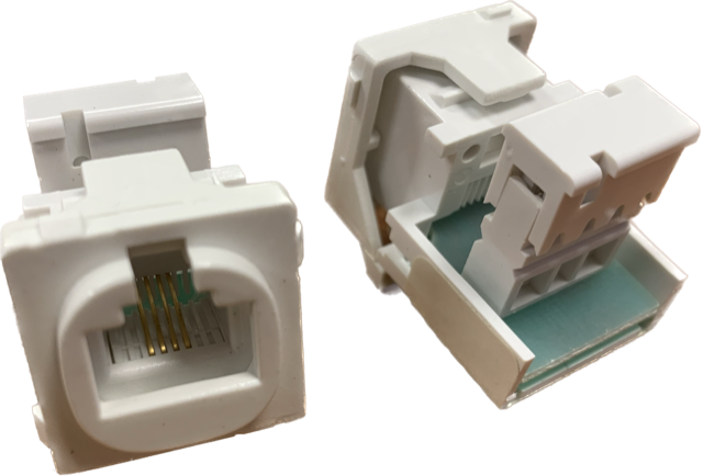 8 Pin RJ45 Female Socket - SM/RJ45