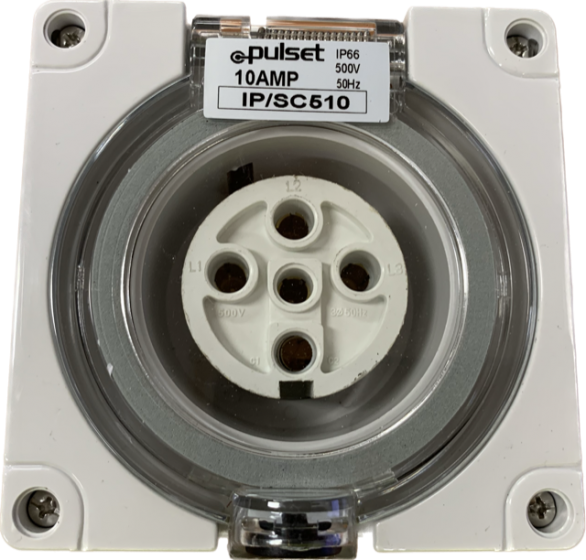 3 Phase 5 Round Pin Socket - 10Amp - IP/SC510