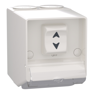 Weathershield Socket Single, Post Mount, 10A, 250VAC, IP54 | White ...