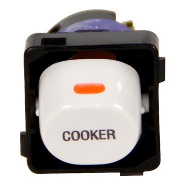 Clipsal - Mechanisms, Switch Mechanism, 250V, 35A, Marked COOKER White ...