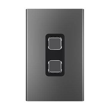 Clipsal Iconic Styl Switch Plate Skin Vertical/Horizontal, 2 Gang ...