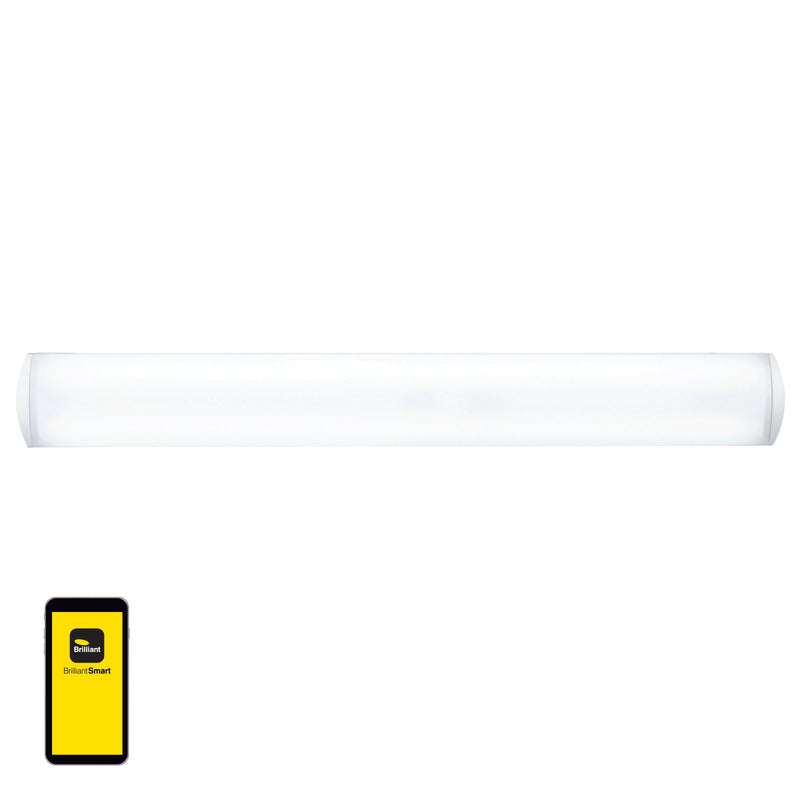 Brilliant Saber 120cm Bluetooth Mesh Linkable Batten Light - 21446/05