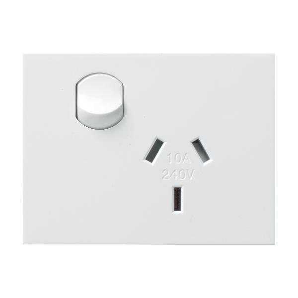 Excel Life - Horizontal single powerpoint mechanism 1 gang 10A 240V a.c ...