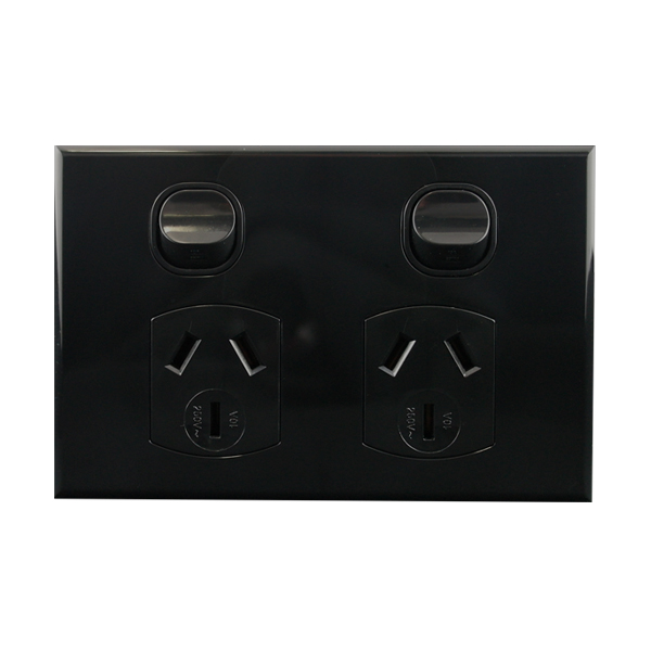 Double Power Point – DOUBLE POLE BLACK - BS-POD10DPB