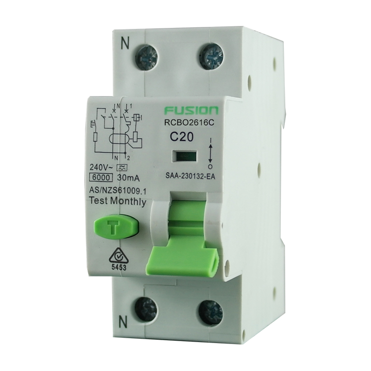 RCBO 1P+N 6kA 250V 16A Type A - RCBO2616