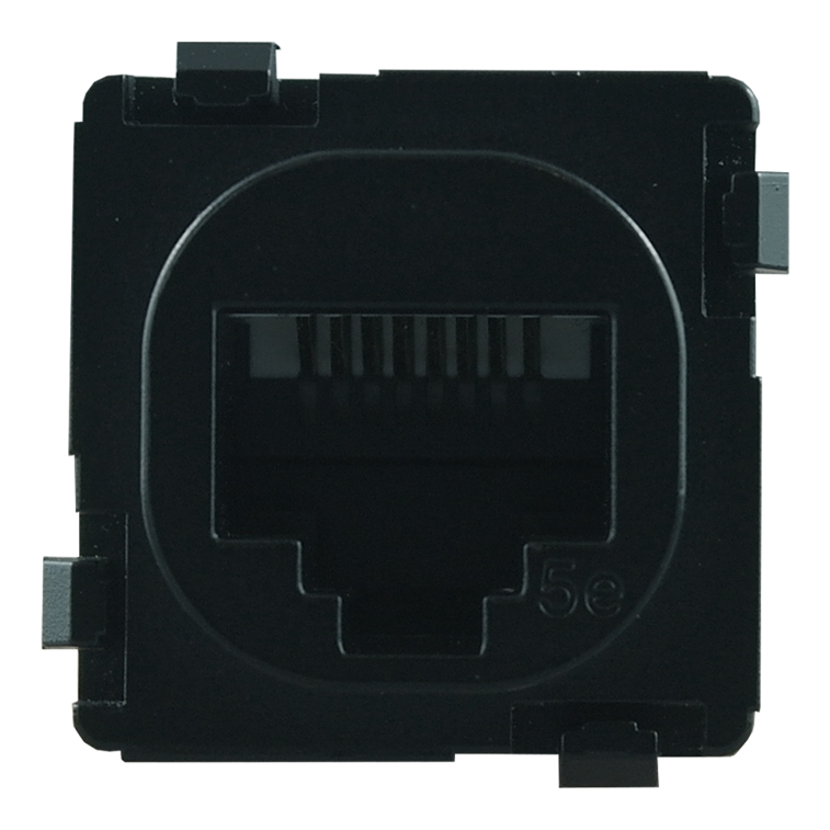 RJ45 CAT5E Data Jack MATTE BLACK - CAT5EMB