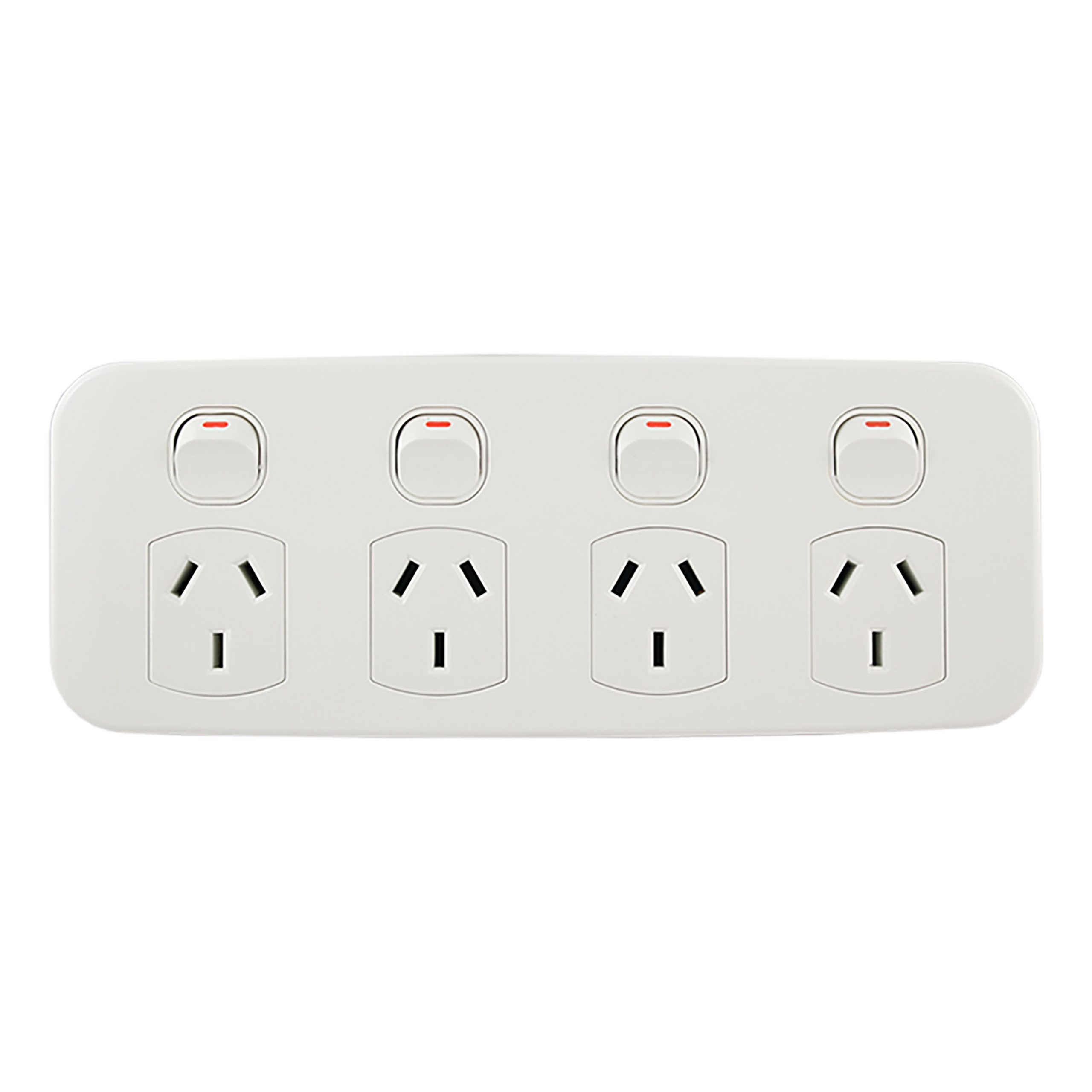 4 Gang Slimline Power Point - PO410