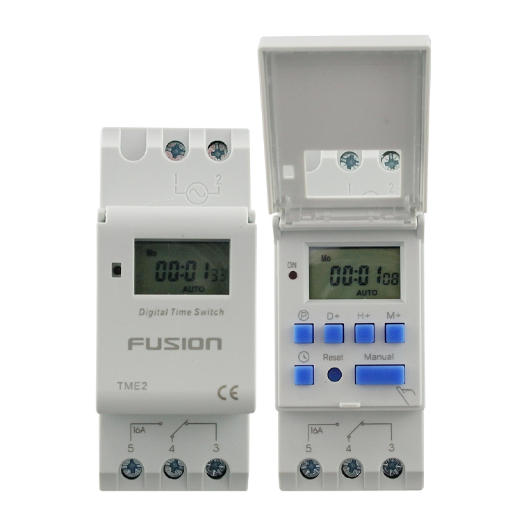 Electronic Timer 2 Pole Din Rail Mount - TME2