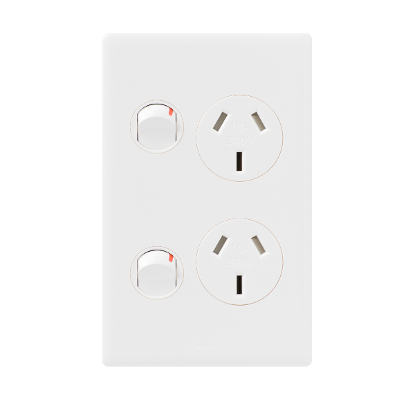 Excel Life 10A Vertical Double Powerpoint Gloss White - EDV777WE