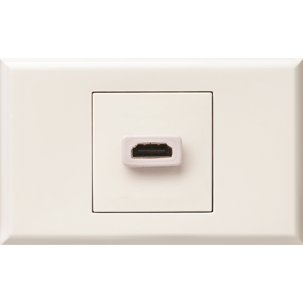 Excel - HDMI outlet 1 gang gloss white - XLP906WEWE
