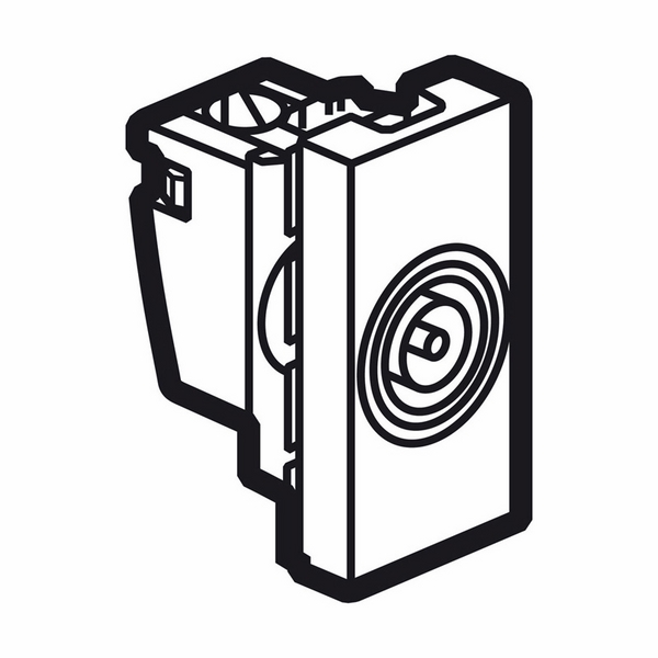 Arteor modular - TV socket male shielded 0-2.4GHz 1 module white - 572171