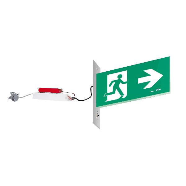 E3 LED Exit Sign - Recessed with remote gear and lithium battery ...