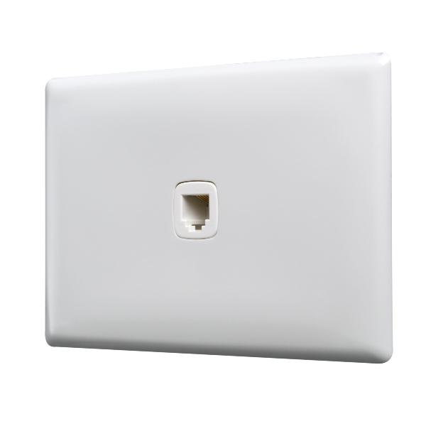 Linea - Phone outlet RJ12 1 gang white - LN770/1RJ1WE