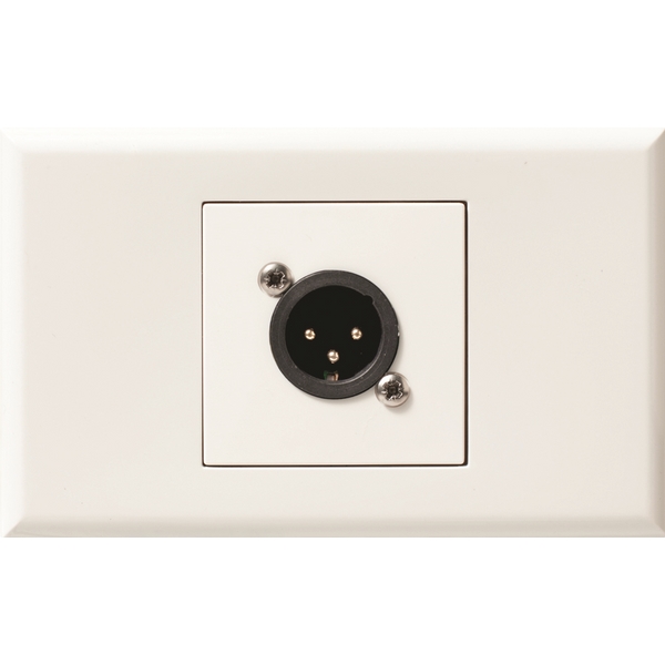 Excel - XLR outlet 1 gang gloss white - XLP909WEWE