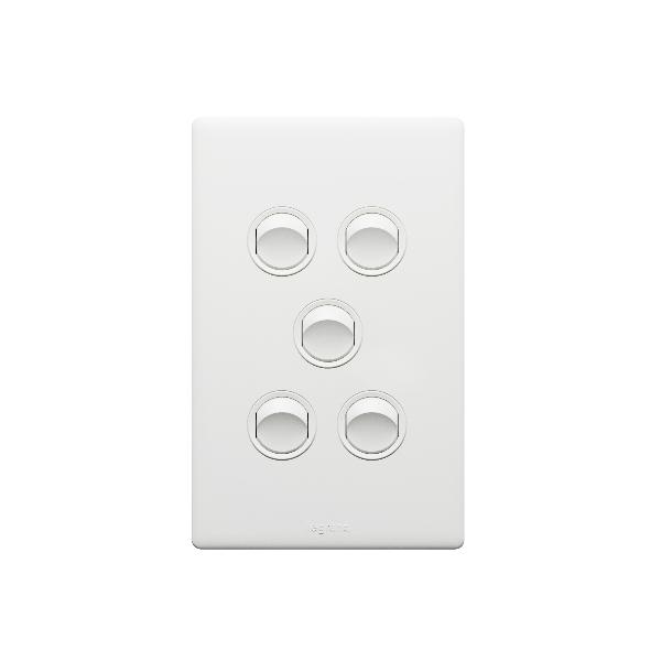 Excel Life 16A 2 Way Single Pole Double Throw Vertical Rocker Switch 5 ...