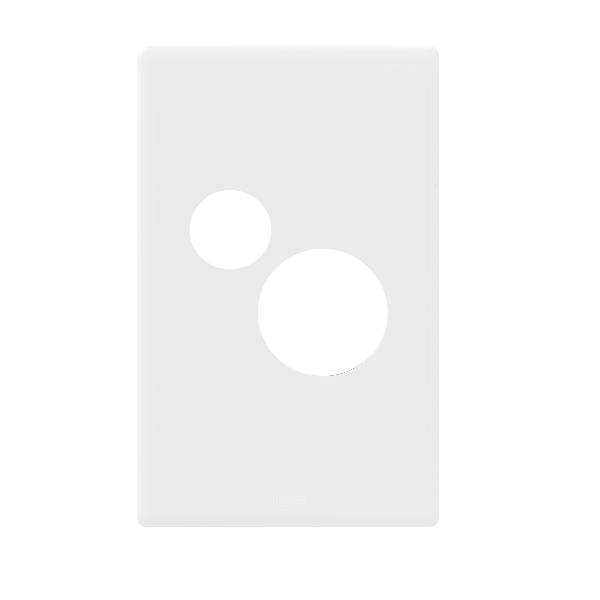 Excel Life Vertical Single Powerpoint Coverplate Gloss White - EDV787PLWE