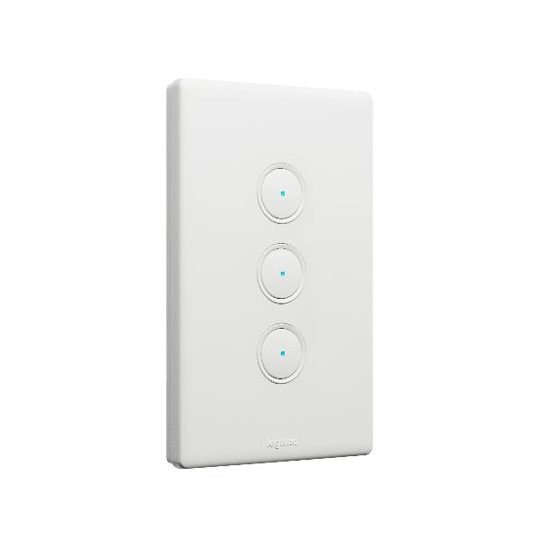 Excel Life Smart Switch 3 Gang Matt White - EWN770/3MW