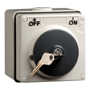 Clipsal - 56 Series, Switch, 1 Pole, 250VAC, 15A, Common Key Lock, On ...