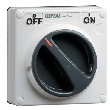 Clipsal - 56 Series, Surface Switch, IP66 1 Gang Double Pole 32A Less ...
