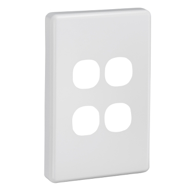 Classic C2000 Series, Switch Plate Cover, 4 Gang - White Electric ...