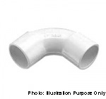 20mm Solid Elbow Grey