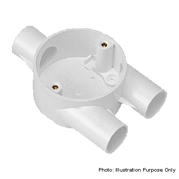 25mm "Y" Way Shallow Junction Box
