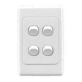 CLIPSAL Standard Four Gang Switch 10A