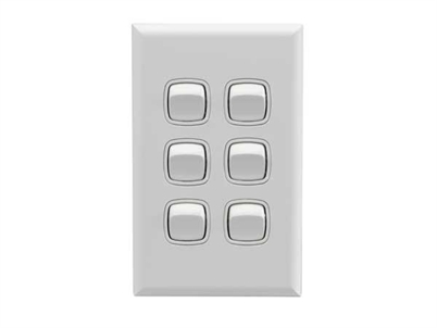 HPM Six Gang Switch 10A