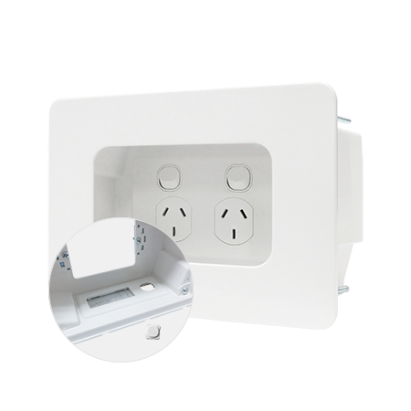 Recessed Wall Point with Built-in Cable Management System - 04MM-RP02