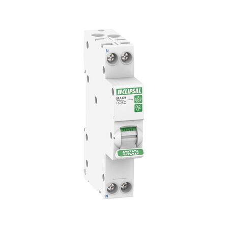 MAX9, Residual Current Breaker with Overcurrent Protection (RCBO), 1PN, 25A, 30mA, C Curve ...