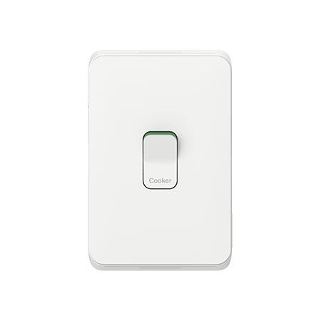 Clipsal Iconic, Switch Plate Skin, 1 Gang, COOKER, Horizontal/Vertical ...