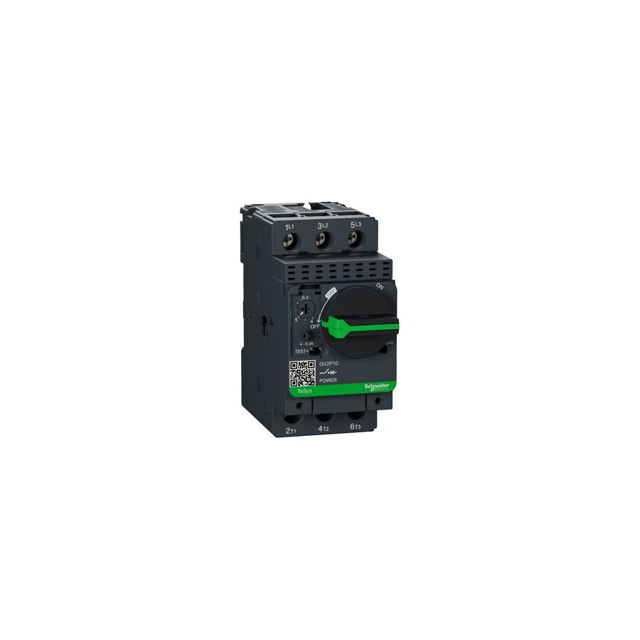 TeSys GV2, Motor circuit breaker, TeSys Deca, 3P, 4 to 6.3A, thermal ...